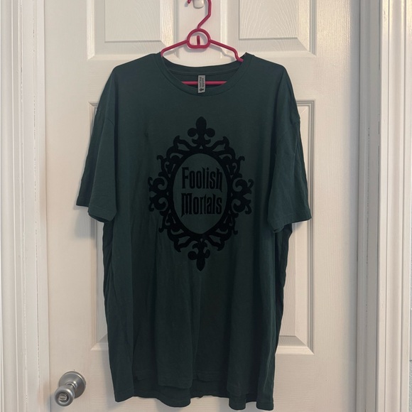 Disney | Tops | Disney Parks Haunted Mansion Foolish Mortals Tee Tshirt ...